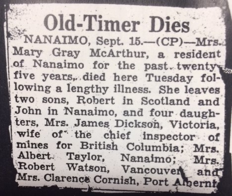 Robert McArthur and Mary Hay Gray: Migrations, Catastrophe and Triumph ...